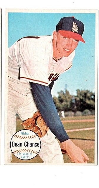 DEAN CHANCE. TOPPS Giant. 1964. #16. Pichet. Los Angeles Angels. EX ...
