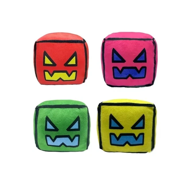 UK GEOMETRY DASH Plush Geometry Sprint Game Plush Toy Doll Pillow for ...