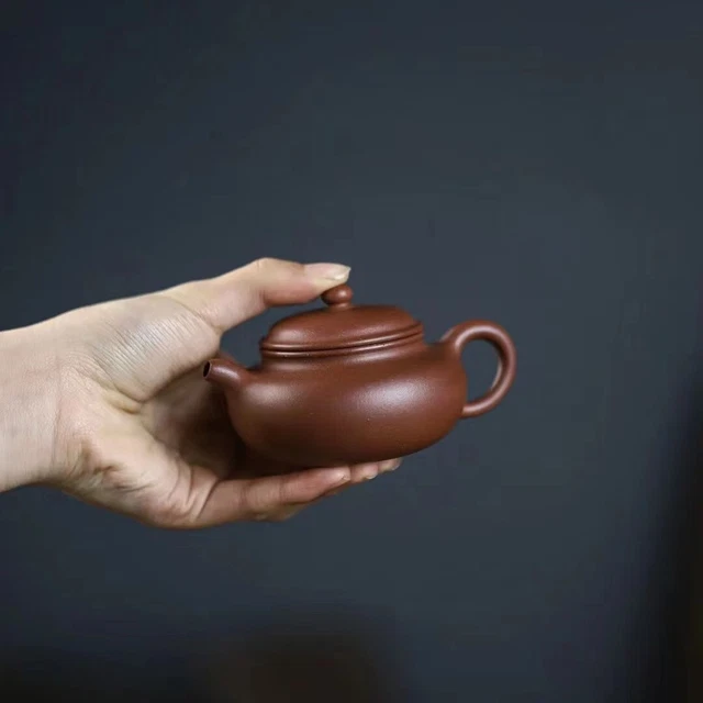 CHINESE YIXING ZISHA Pottery Puple clay Natural ZiNi Small Fanggu ...