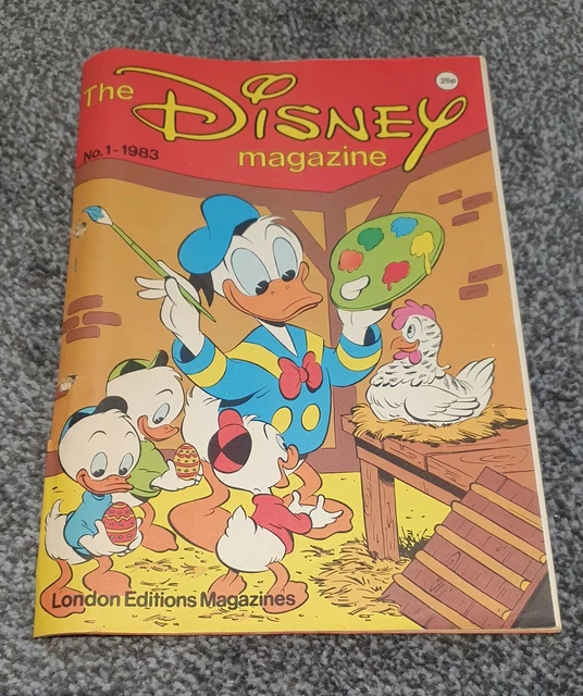 DISNEY MAGAZINE #1 1983 London Editions Donald Duck Goofy Uncle Scrooge ...