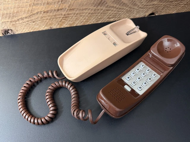 BELL SYSTEMS WESTERN Electric Trimline AD3 Push Button Telephone Tan ...