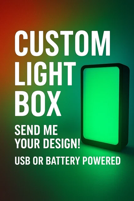 CUSTOM USB/BATTERY POWERED Led lightbox £31.90 - PicClick UK