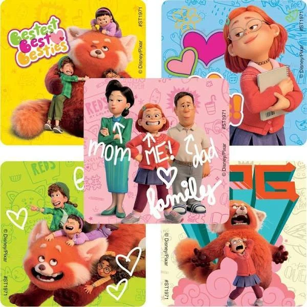 25 DISNEY PIXAR Turning Red Stickers Party Favors Teacher Supply £3.47 ...