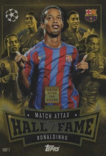MATCH ATTAX CHAMPIONS League 2025/26 HOF 7 Hall of Fame Ronaldinho £24. ...