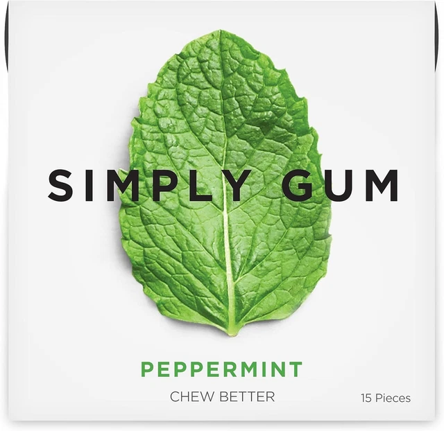 ECO-FRIENDLY PEPPERMINT CHEWING Gum with 90 Pieces - Biodegradable ...