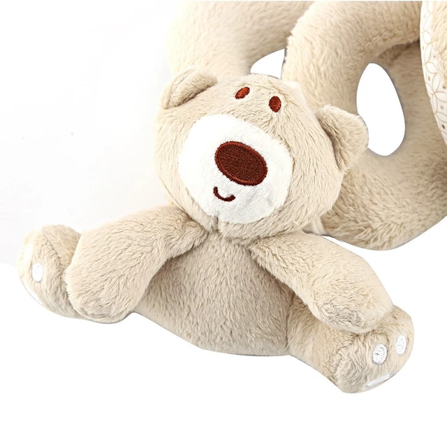 CHILD BEAR RABBIT Spiral Wrap Around Crib Bed Bassinet Stroller Toy ...