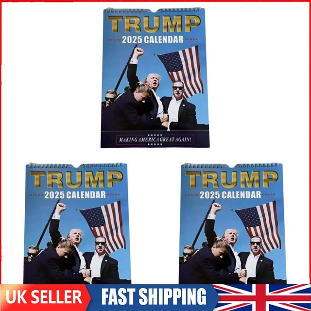 DONALD TRUMP 2025 Desk Calendar Trump 2025 Calendar Trump Shot Planning ...