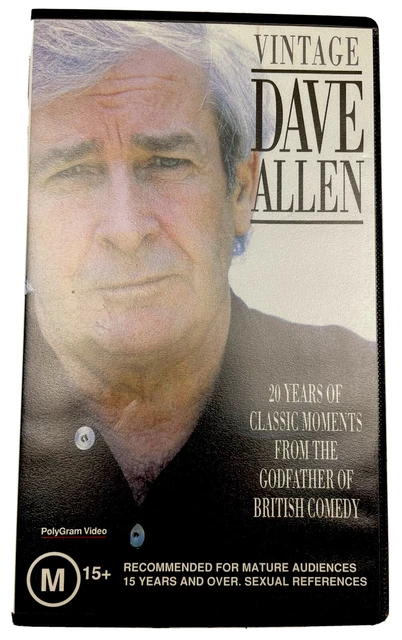 VINTAGE DAVE ALLEN VHS Video Cassette Tape PAL M15+ 1971-1986 Comedy ...