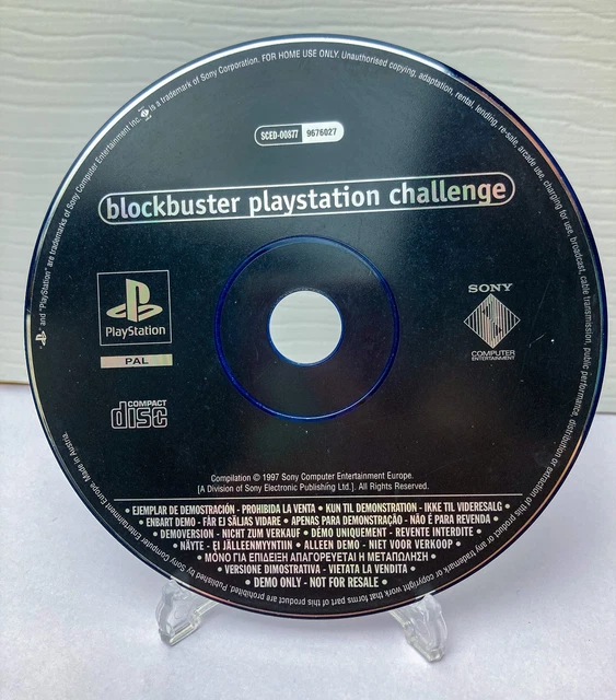 BLOCKBUSTER PLAYSTATION CHALLENGE - RARE UK Games Tournament 1997 PS1 ...