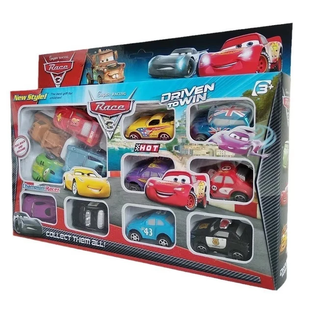 12 DISNEY PIXAR Cars Lightning McQueen Jackson Storm Master PVC Model ...