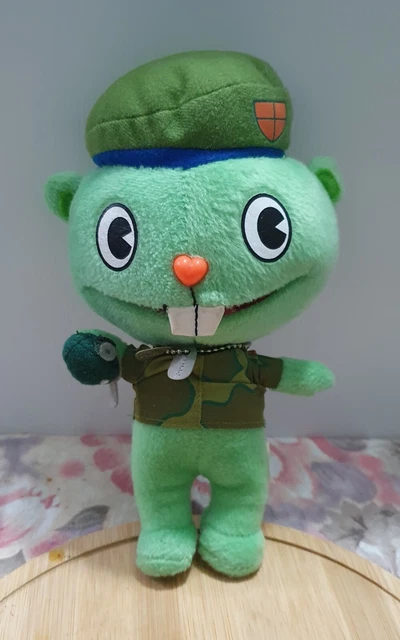 HAPPY TREE FRIENDS Soldier Flippy Plush Stuffed Toy Doll NEW Gift 40cm ...