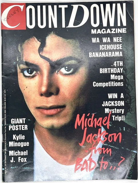 COUNTDOWN MAGAZINE MAGAZINE Sept 1987 Michael Jackson Kylie Minogue Wa ...