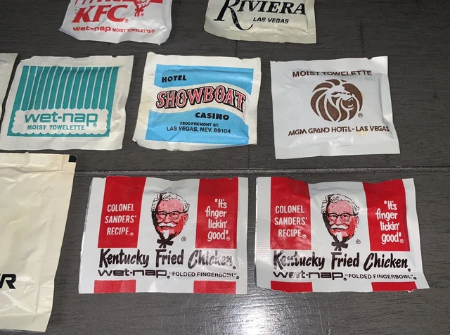 K4 FRONTIER AIRLINE Kfc) Kentucky Fried Chicken Towelette Wet Nap ...