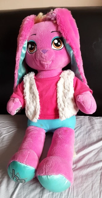 BUILD A BEAR Workshop Pink Rabbit Hg Honey Girl with some clothes £8.63 ...