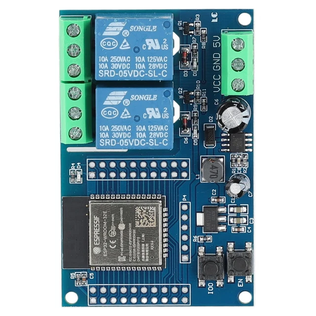 ESP32 POWER SUPPLY Module 1/2/8 Channel ESP32-WROOM Development Board ...