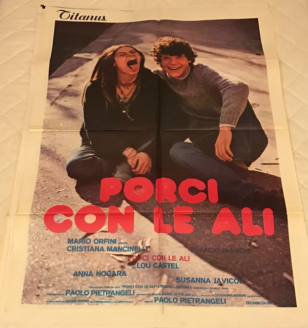 MANIFESTO POSTER 2F Cm 140X100 Porci Con Le Ali EUR 40,00 - PicClick IT