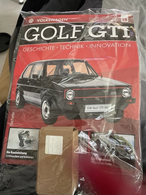 HACHETTE AUTOBAUSATZ VOLKSWAGEN Golf GTI Mk1 schwarz Ausgabe 18 ...
