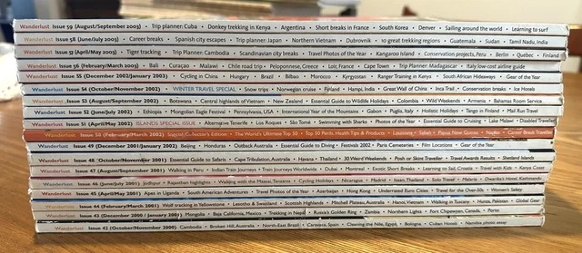 18X WANDERLUST Travel Magazine - Issue 42 - 59 - Excellent condition £ ...