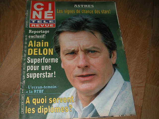 CINE REVUE 1986 ALAIN DELON cover JAMES CAGNEY CHUCK NORRIS ANGLADE EUR 6,00 - PicClick FR