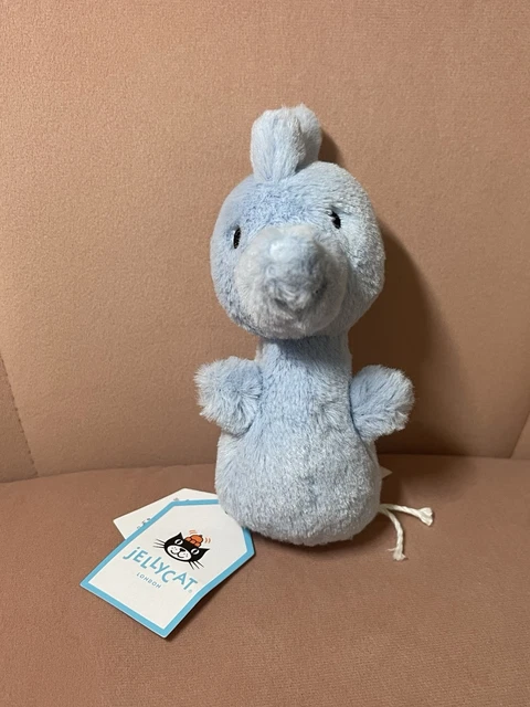 JELLYCAT I AM Fluffy Seahorse with tag £34.00 - PicClick UK