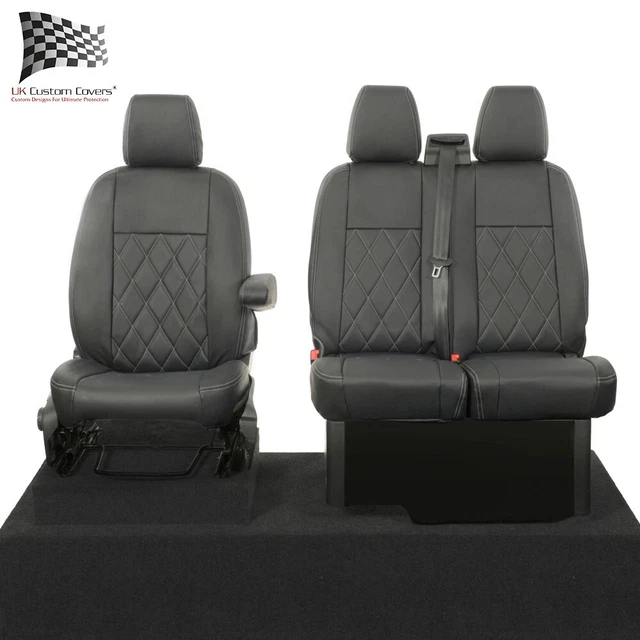 FORD TRANSIT CUSTOM Active Front Seat Covers Leatherette (2013-2023 ...