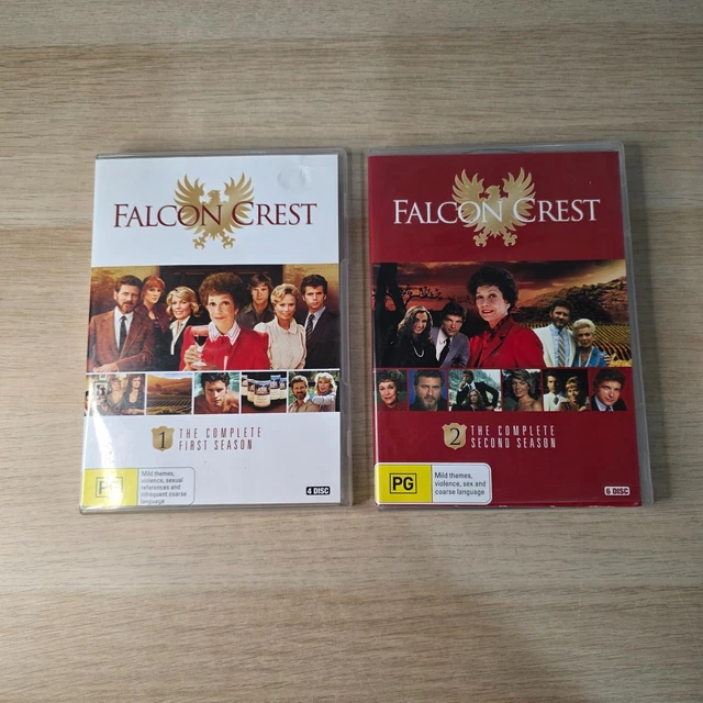 FALCON CREST SERIES 1 & 2 DVD 1981 Region 4 PAL First Second Season TV ...