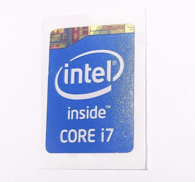 NEW INTEL CORE i7 Processor Intel Inside Sticker 15.5x21mm 1 Piece Logo ...