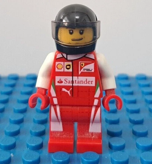LEGO MINIFIGURE SPEED Champions Sc012 Scuderia Ferrari F14 T Set Driver ...