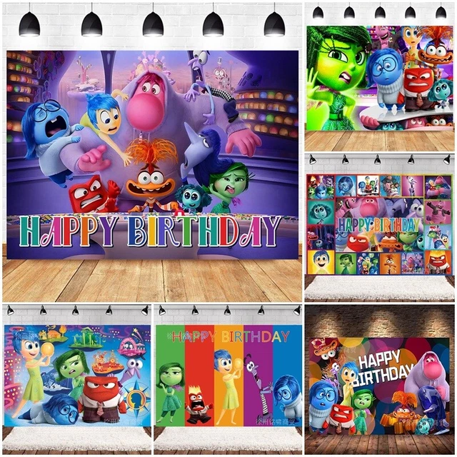 3D INSIDE OUT 2 Backdrop Birthday Party Banner Studio Home Background ...