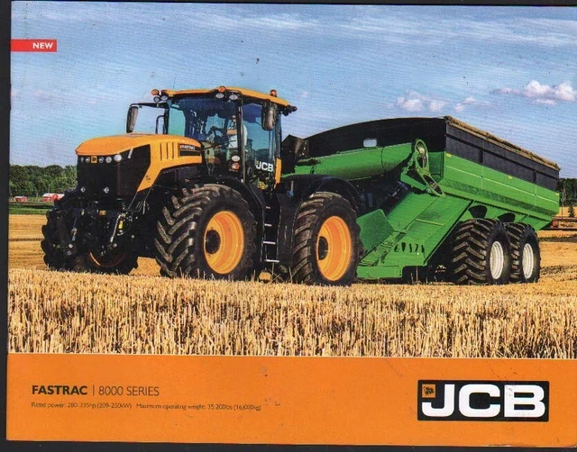 JCB FASTRAC &8000 Series" American Tractor Brochure Leaflet £6.00 ...