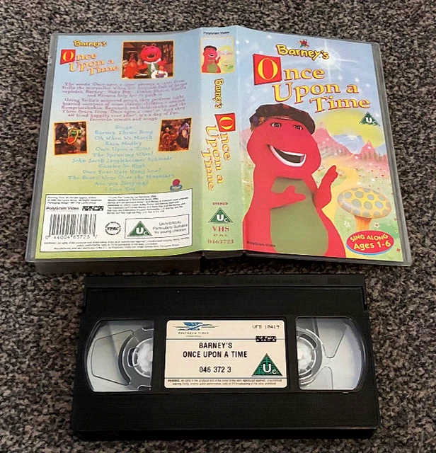 BARNEY ONCE UPON a Time (VHS, 1996) White Tape Vintage £5.27 - PicClick UK