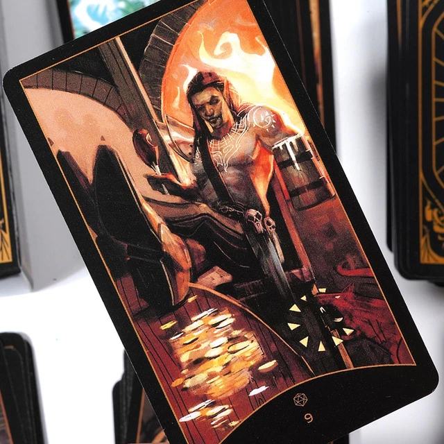 1*THE DUNGEONS DRAGONS Tarot Cards Funny Board Game Tarot Deck Game 78 ...