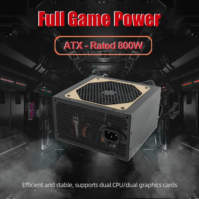 ATX MODULE PSU 800W Desktop PSU CPU Port 2 4+4Pin Gaming PC Power (800W ...