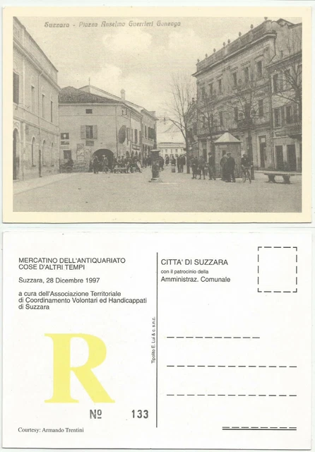 MANTOVA (0768) - SUZZARA Piazza Anselmo Guerrieri G. - FG/Non Vg ...
