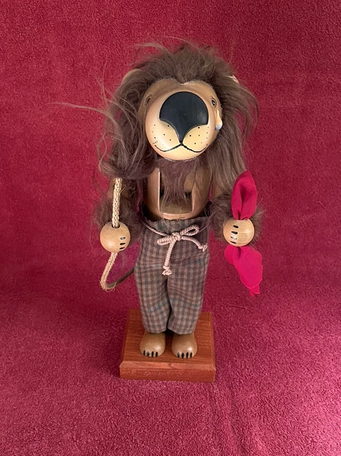15& CHRISTIAN ULBRICHT COWARDLY LION German Nutcracker Wizard Oz, w ...