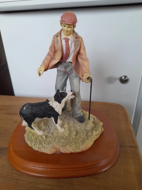 VINTAGE 1993 THE Leonardo Collection Figurine The Sheep Dog Trials £8. ...