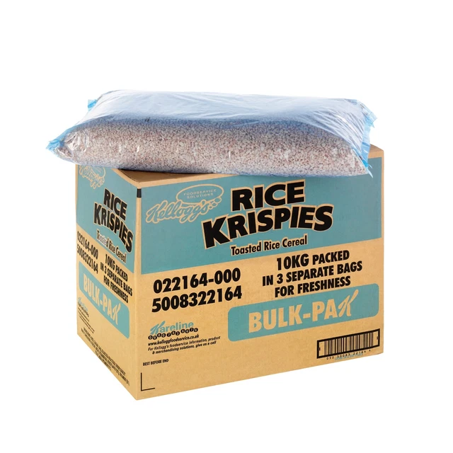 KELLOGGS RICE KRISPIES Cereal Catering Pack - 1x10kg £60.54 - PicClick UK