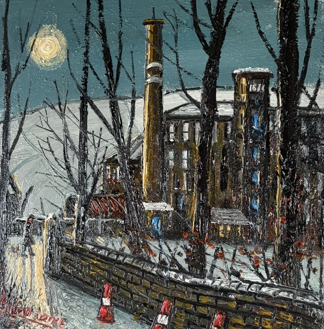 JAMES DOWNIE 30x30 Cm Original Oil Painting Mill lane £82.08 - PicClick UK