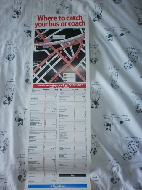 LONDON TRANSPORT BUS Stop Poster-Where To Catch Your Bus, Edgware Road ...