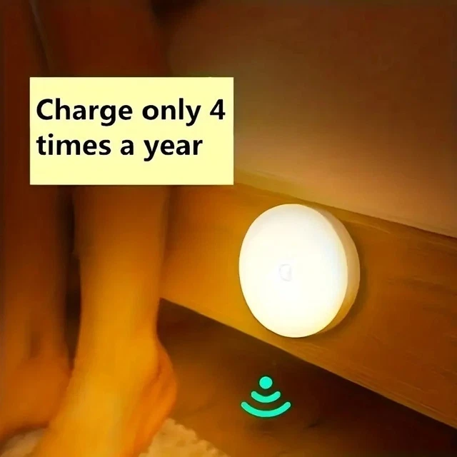 1-4PACK LED MOTION Sensor Light Rechargeable Night Light Body Induction ...