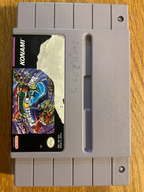 TEENAGE MUTANT NINJA Turtles IV Turtles Time Super Nintendo SNES ...