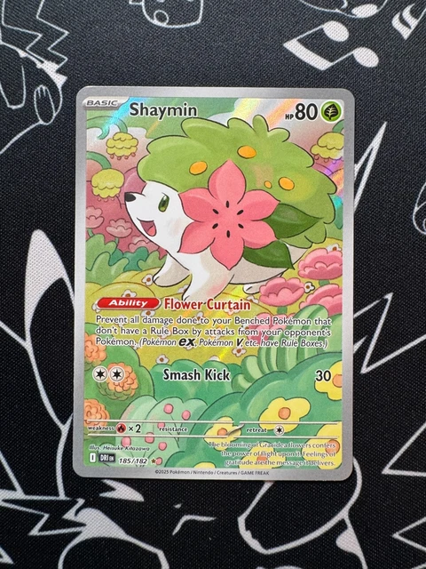 SHAYMIN 185/182 POKEMON TCG Destined Rivals Illustration Rare English £23.95 - PicClick UK
