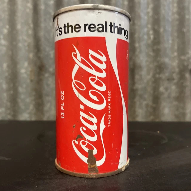 VINTAGE STEEL COCA Cola ‘Its The Real Thing’ 13fl Oz. Can, Adelaide ...