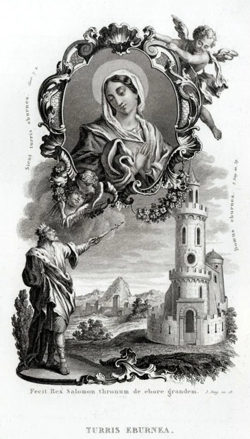 LITANIE LAURETANE: TURRIS Eburnea. Santissima Vergine Maria. Madonna ...