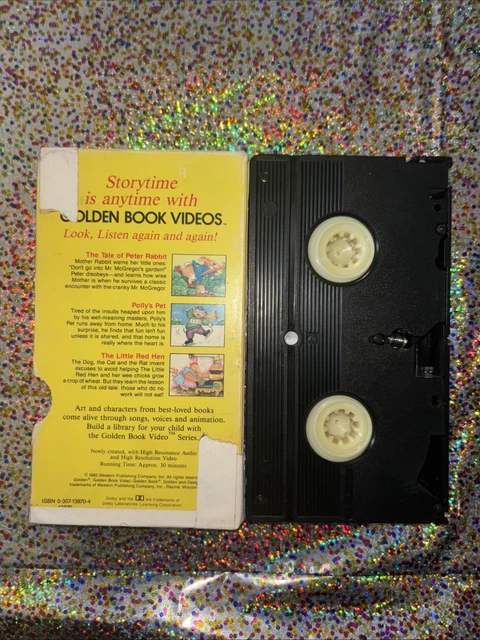 (VHS, 1986) A Golden Book Video Rare Kids VHS Video Tape - 3 Animate ...