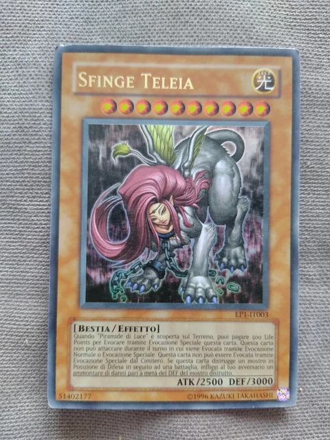 SFINGE TELEIA YUGIOH Yu gi Oh Yu-Gi-Oh EP1-IT003 EUR 1,00 - PicClick DE