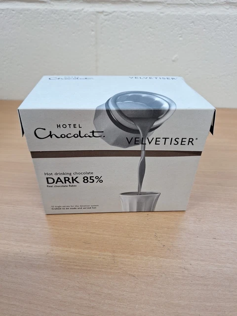 HOTEL CHOCOLAT Velvetiser Hot Drinking Chocolate - Dark 85% 10 Sachets ...