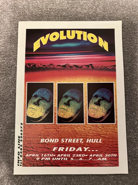 EVOLUTION BOND STREET Hull 1993 Rave Flyer A4 EUR 11,71 - PicClick FR