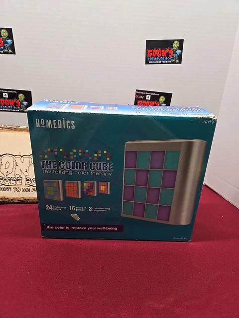 HOMEDICS COLOR CUBE LT-300 ColorMotion Light Therapy Moving Blocks NIOB ...
