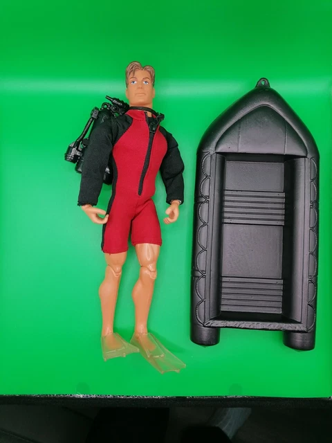 ACTION MAN SCUBA diver. 12" Hasbro figure with dingy £15.00 - PicClick UK